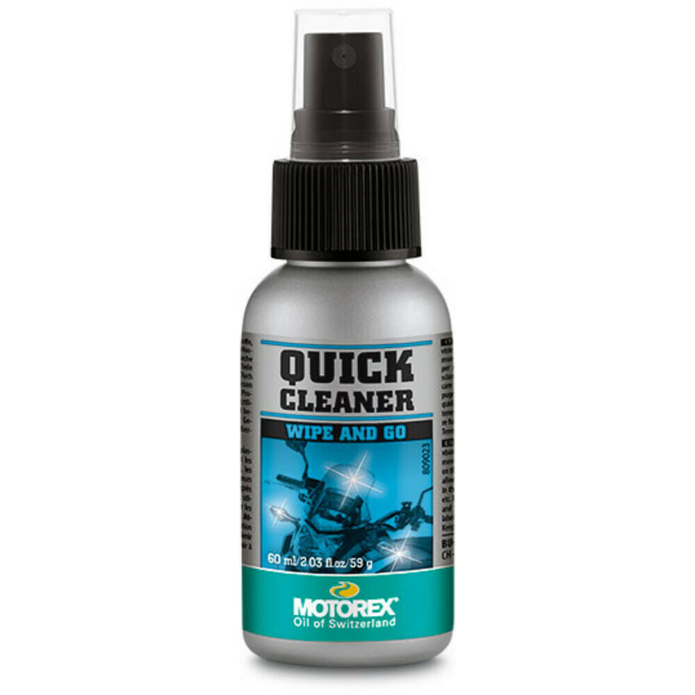 Quick Clean Spray | Visor | Helmet | Plastics | MOTOREX 60ml Spray Bottle